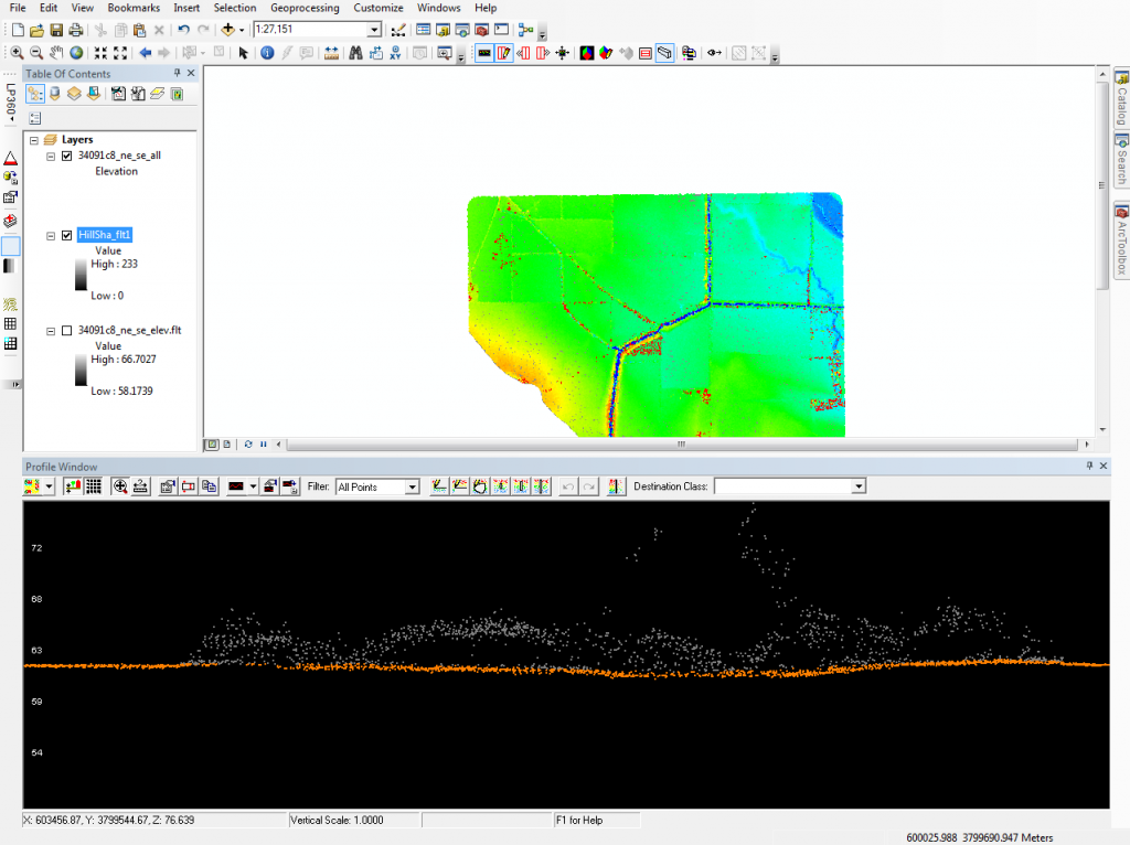 ALS processing: Manual Re-classification | Geospatial Modeling & Visualization